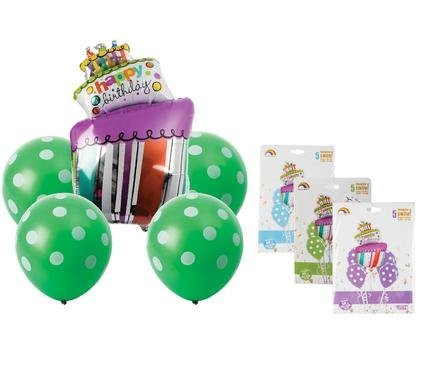 Balloon bouquet 1f & 4l hbd f-07 - MimiHub